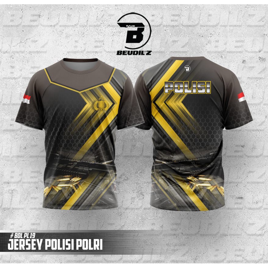 Jual Kaos jersey bisa untuk daleman seragam polri\kaos beudilz pp 07 ...