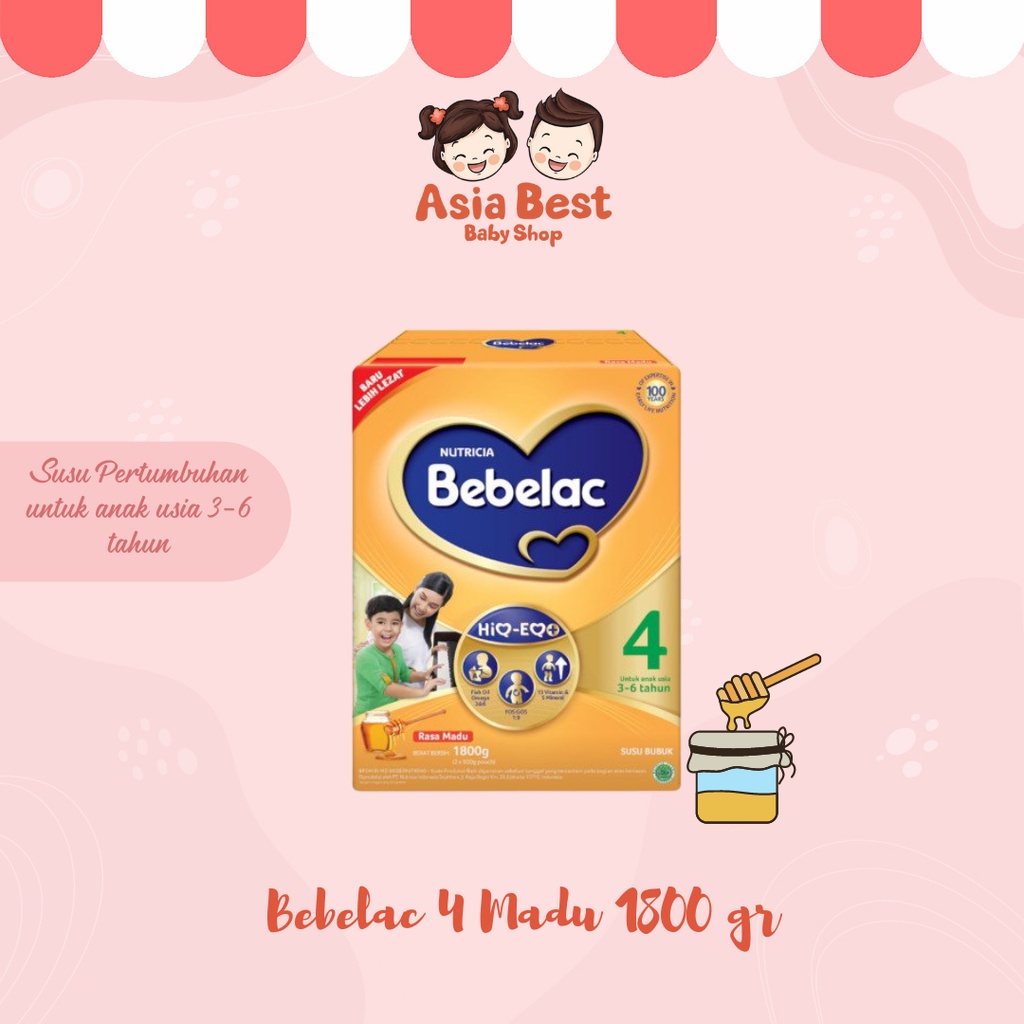Jual BEBELAC 4 MADU 1800 GR / Susu Pertumbuhan untuk anak usia 3-6 ...