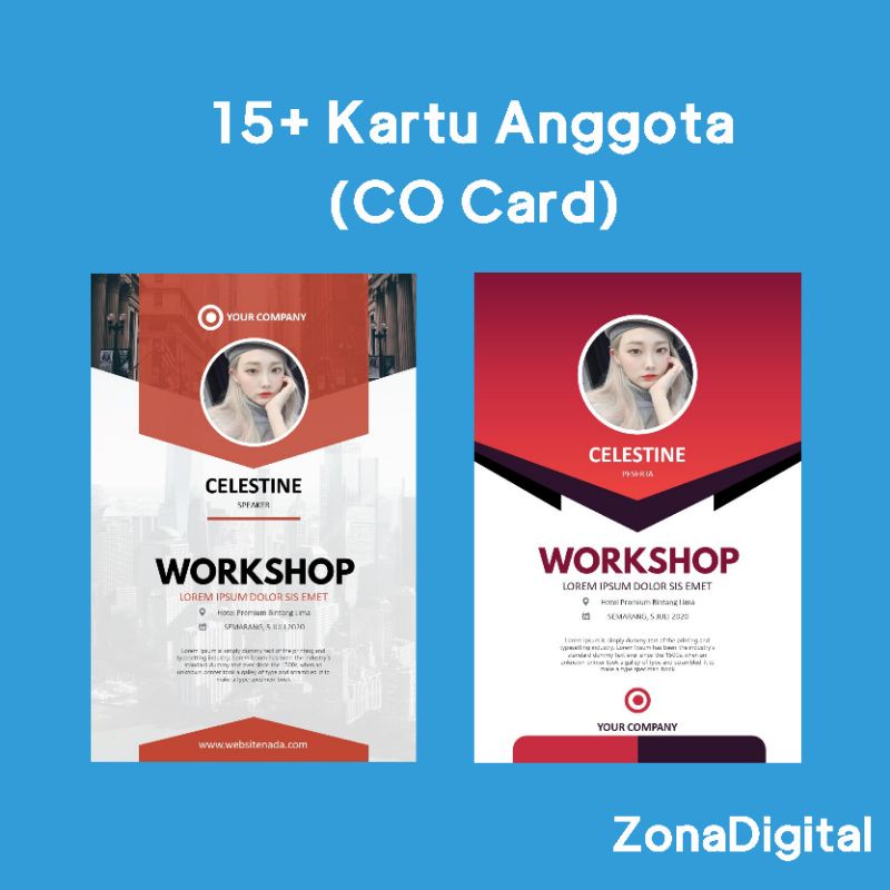 Jual 15+ Desain Kartu Anggota (CO Card) PPT siap edit | Shopee Indonesia