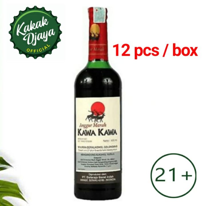 Jual Kawa Kawa Anggur Merah 600ml box 12 botol Kawa Kawa Anggur Merah ...