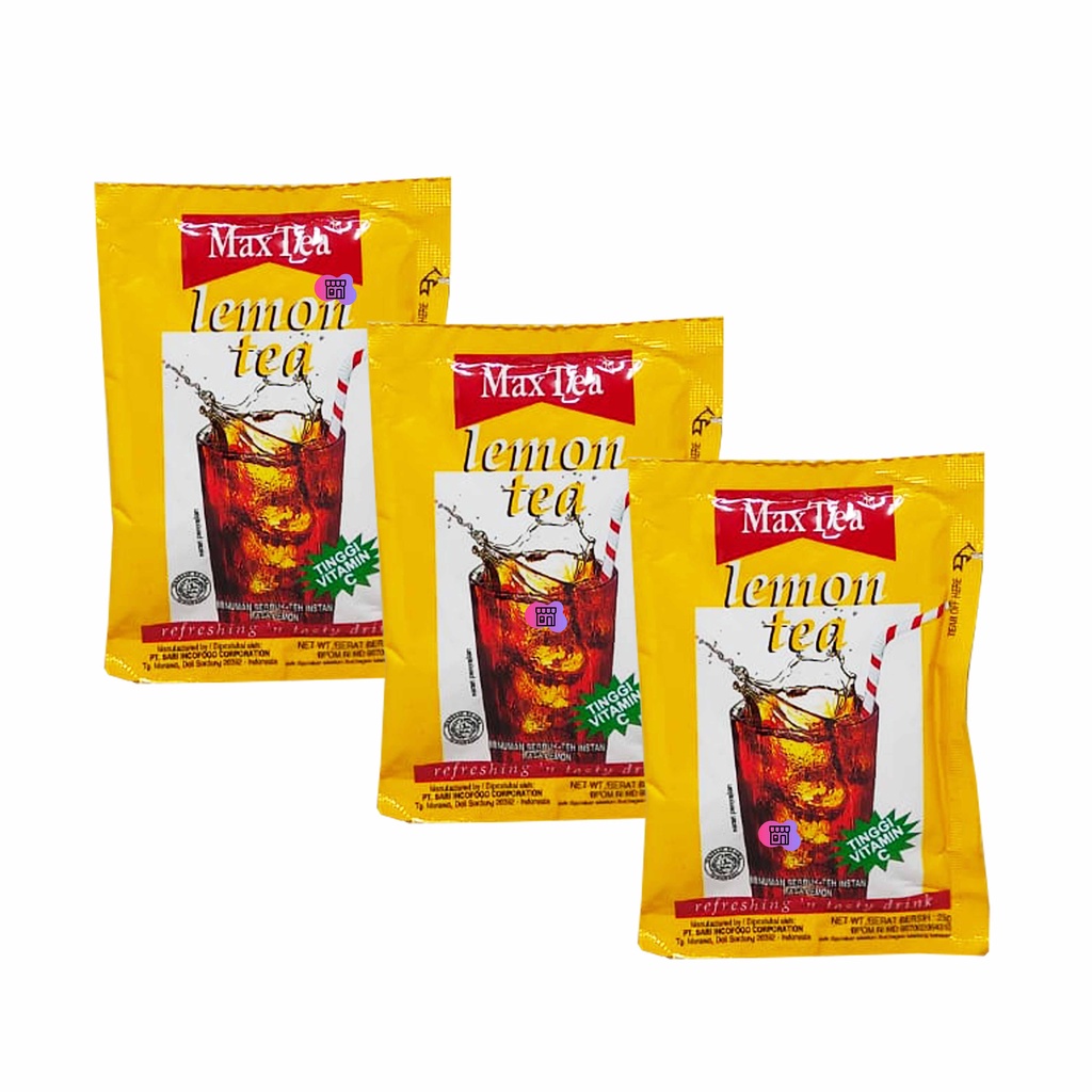 Jual MaxTea Lemon Tea Minuman Kemasan Sachet -3 Pcs Indonesia|Shopee ...