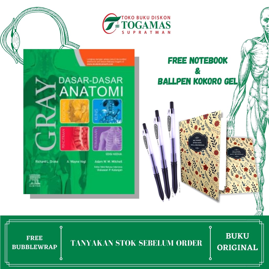 Jual BUKU KEDOKTERAN GRAY DASAR-DASAR ANATOMI ED. 2 | Shopee Indonesia
