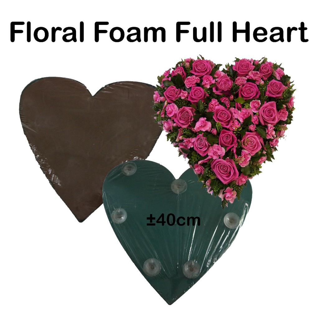 Floral Foam Heart - Oasis Bunga - Gabus Bunga - Barang Florist ...