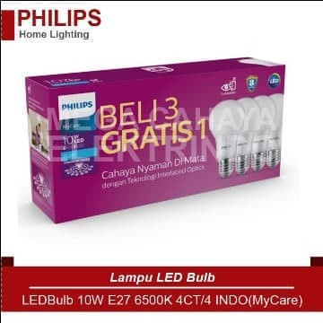 Jual Philips MultiPack MyCare LedBulb 10W 6500K Putih | Shopee Indonesia