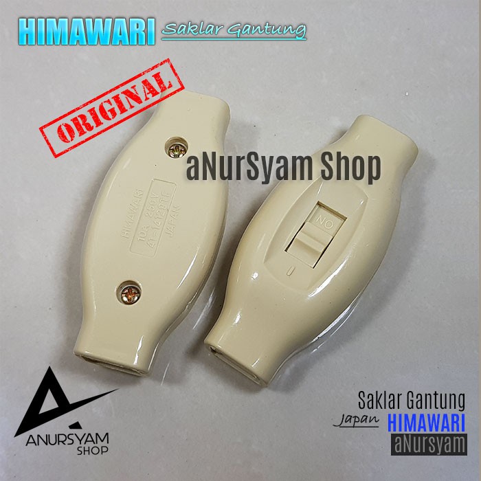 Jual Saklar Gantung HIMAWARI Japan 10A 250V / Saklar Geser 10A HIMAWARI ...