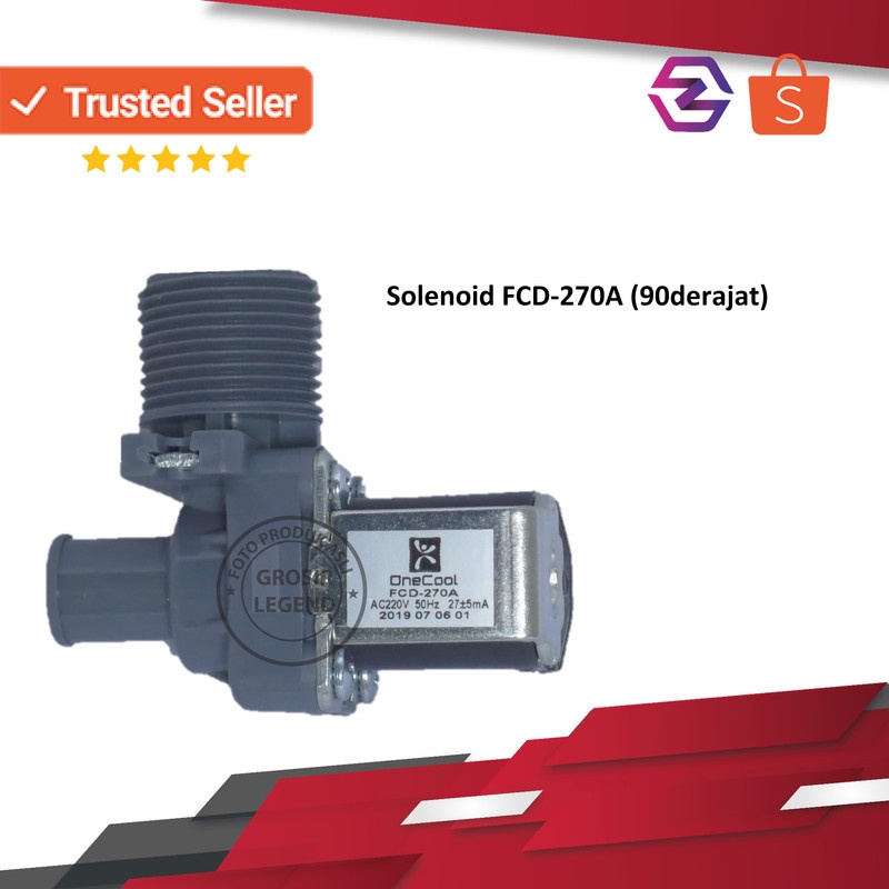 Jual Solenoid 90 derajat water valve inlet selenoid mesin cuci FCD 270A ...