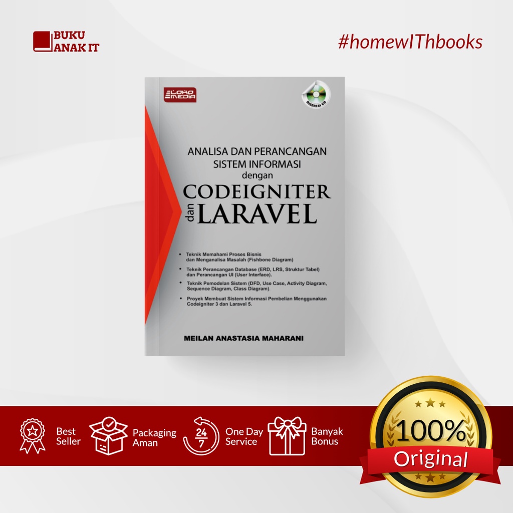 Jual BUKU ANALISA DAN PERANCANGAN SISTEM INFORMASI DENGAN CODEIGNITER DAN LARAVEL | Shopee Indonesia