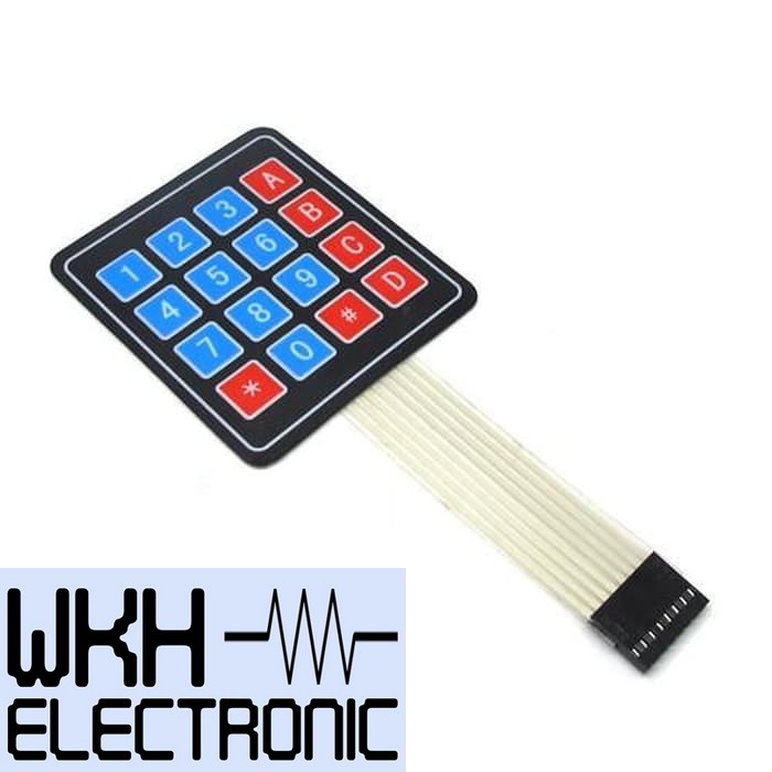 Jual KEYPAD 4X4 MATRIX ARRAY 16 KEY MEMBRANE MEMBRAN SWITCH KEYPAD ARDUINO | Shopee Indonesia