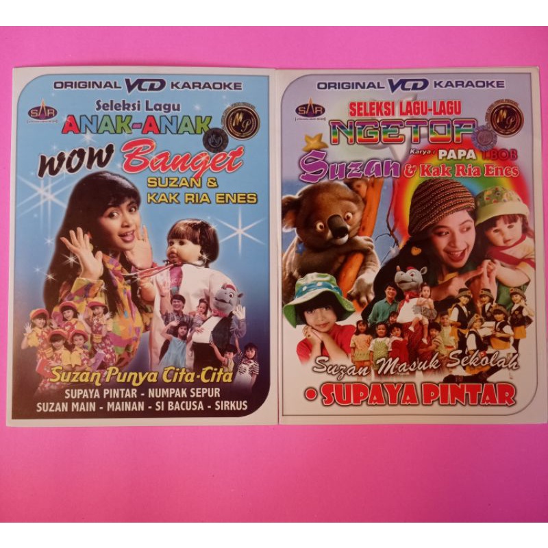 Jual Kaset VCD Seleksi Lagu Anak anak Suzan & Kak Ria Enes | Shopee Indonesia