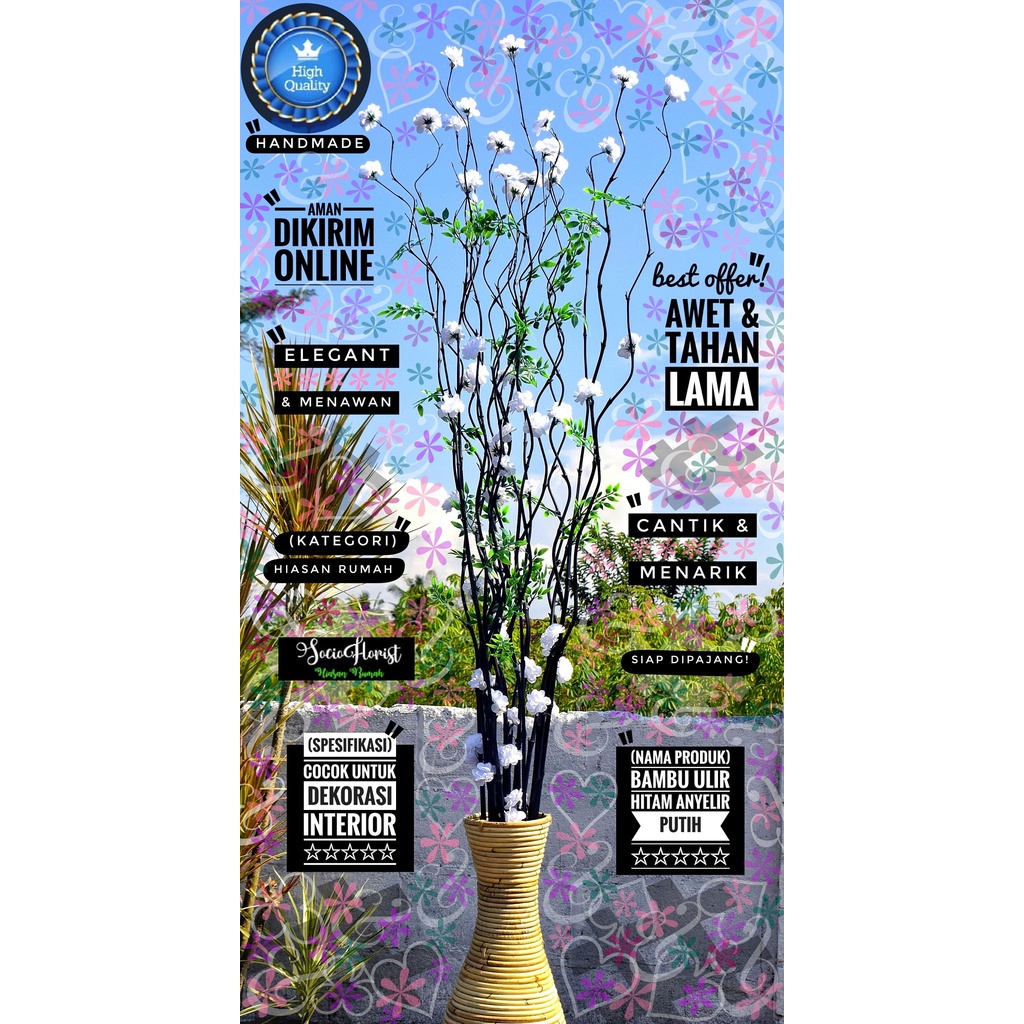 Harga Bambu Ulir Bunga DAN POT Terbaru Feb 2025 | BigGo Indonesia