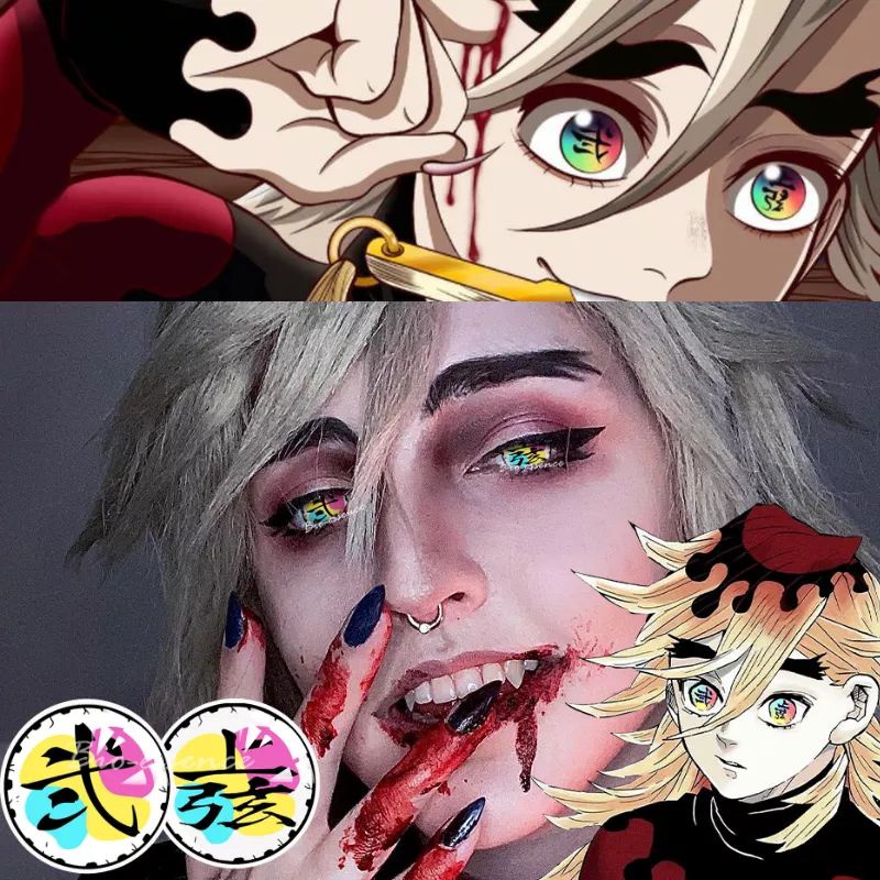Jual Douma softlens contact lense cosplay Kimetsu No Yaiba KNY Demon ...