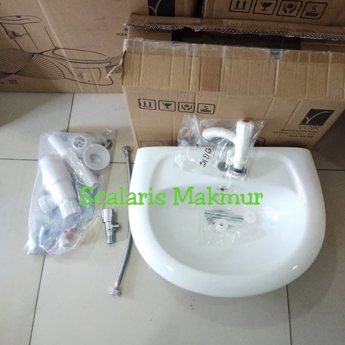 Jual Wastafel Gantung Set / Wastafel set murah / Wastafel set komplit ...