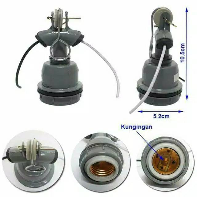 Jual FITING LAMPU GANTUNG KAP WD E27 / FITING LAMPU JALAN | Shopee Indonesia