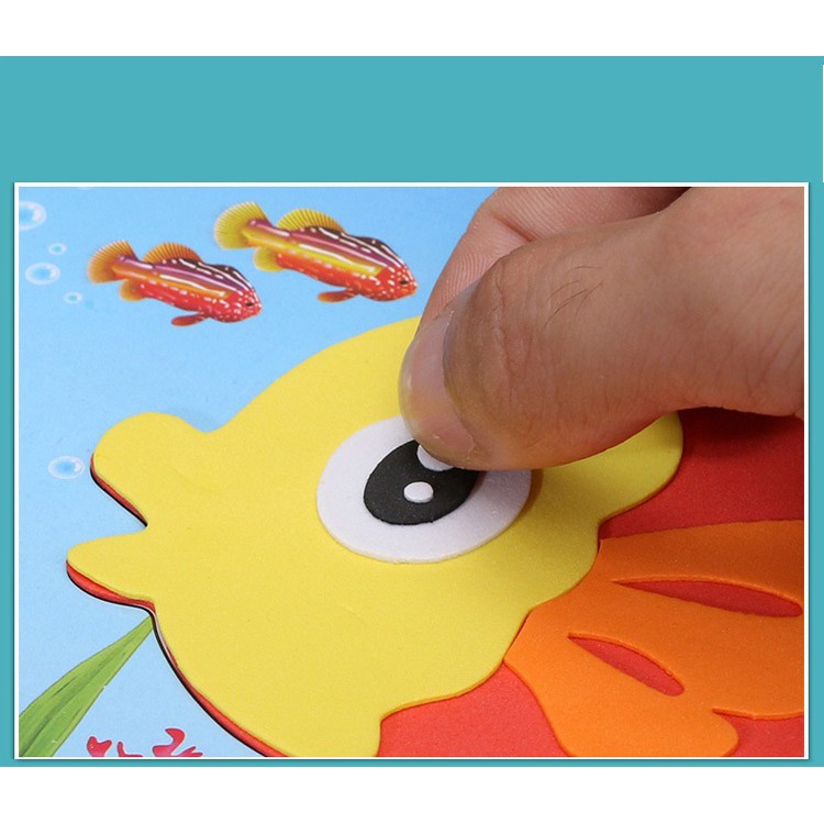 Jual [LOGU] Mainan 3D art eva tempel-tempelan anak, Mainan keterampilan ...