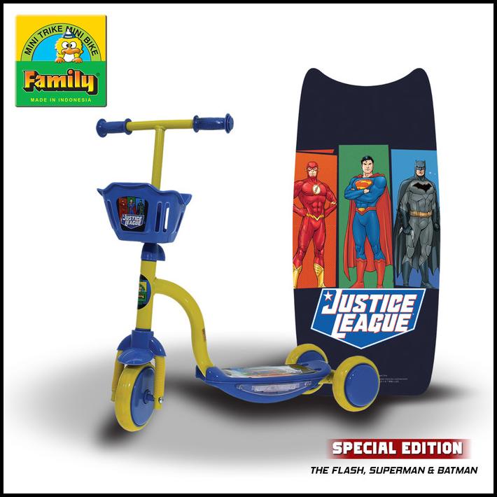 Jual Scooter Anak Family Special Edition Justice League Sc7803 Otoped ...
