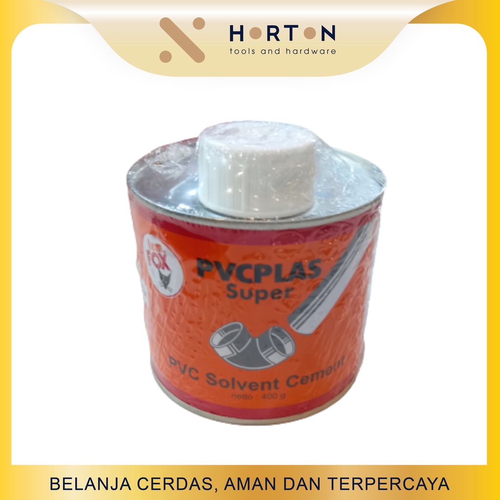 Jual Lem Kaleng PVC FOX - Lem Pipa - Lem PVCplas - 400 gram | Shopee ...