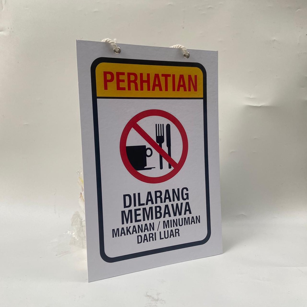 Jual Dilarang Membawa makanan dan minuman, hard Poster | Shopee Indonesia