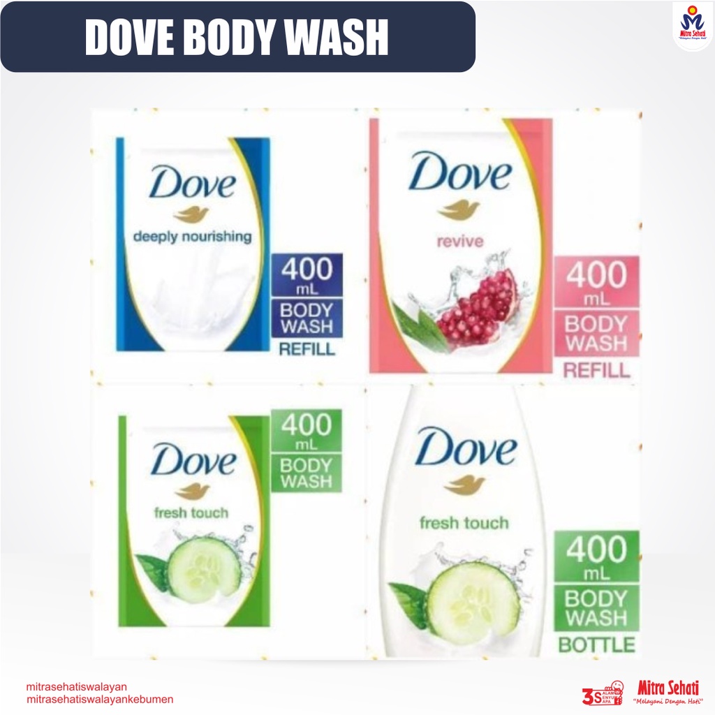 Jual DOVE BODYWASH 400mL / SABUN DOVE / SABUN DOVE CAIR [ Mitra Sehati ...