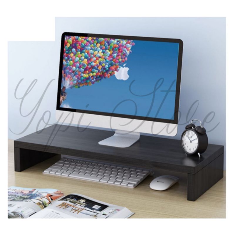 Jual meja monitor/stand tempat duduk monitor/meja serbaguna kayu jati ...
