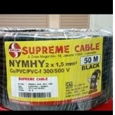 Jual Kabel Listrik NYY HY NYM HY 2 x 1,5 2x1,5 Hitam Serabut Supreme ...