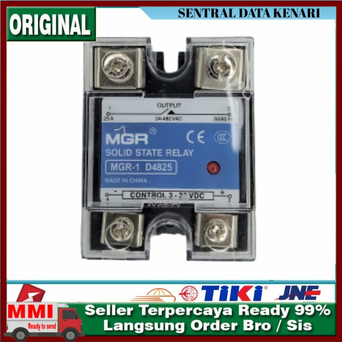 Jual MGR Solid State Relay DC control AC 25A Input 3-32VDC Output 24 ...