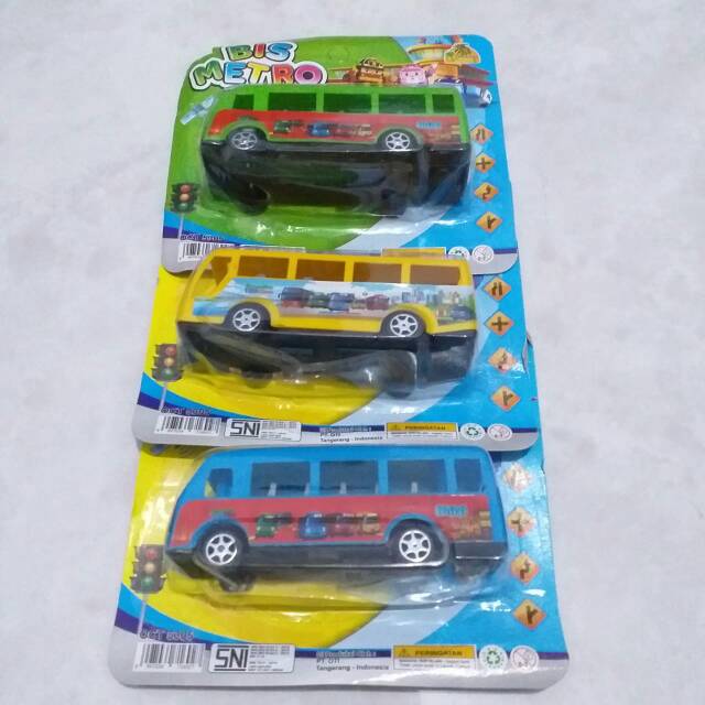 Jual Mainan Bus Metro | Mini Bus | Shopee Indonesia
