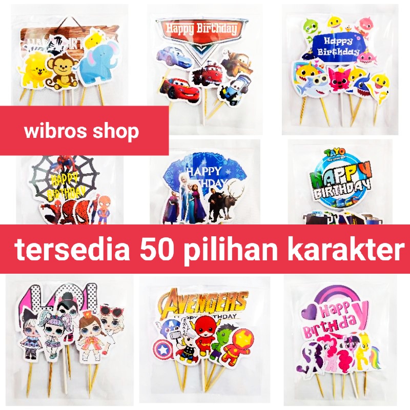 Jual topper kue karakter terlengkap cake topper | Shopee Indonesia
