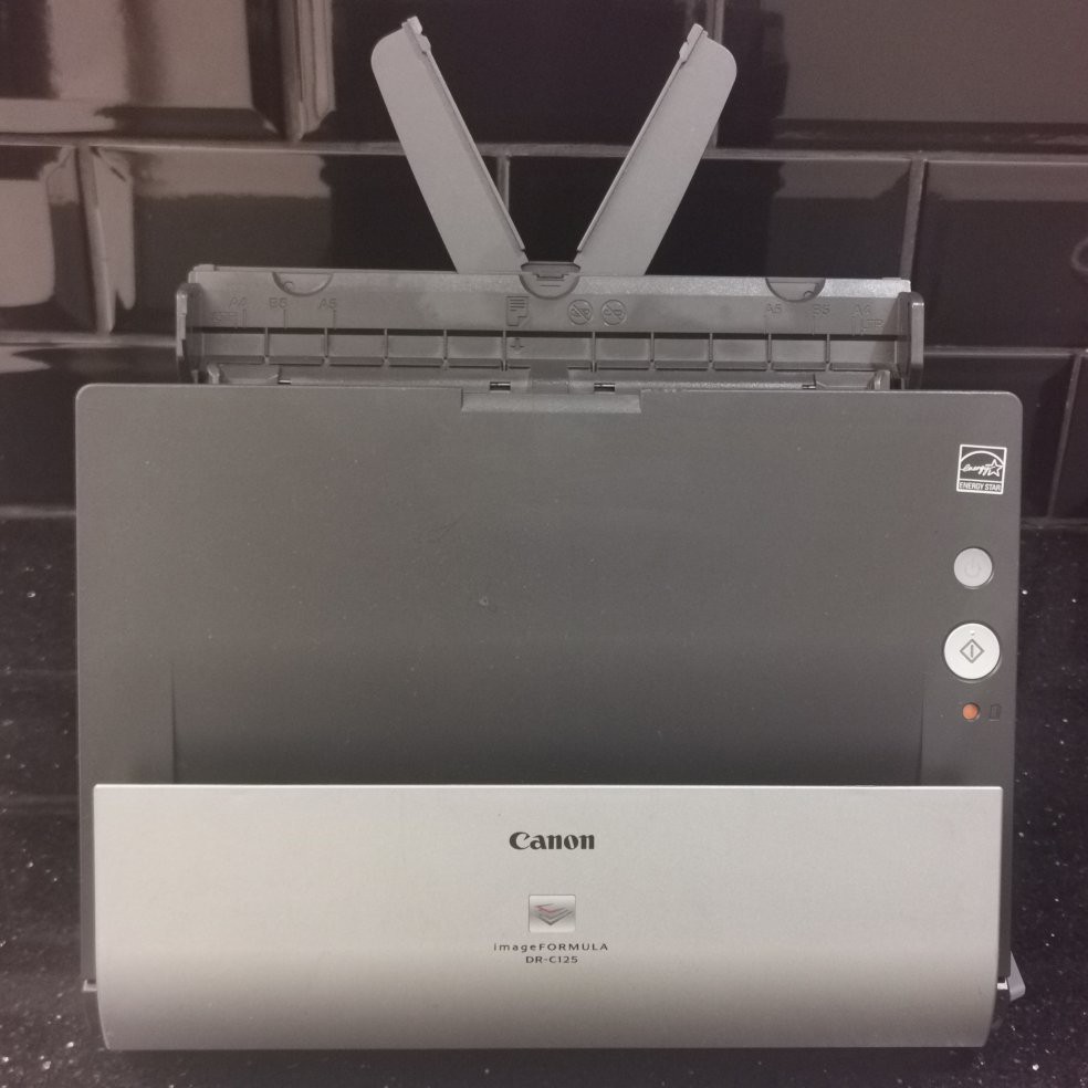 Jual Scanner Folio Canon DR-C125 Bisa Scan Kertas Ukuran Legal Folio F4 ...
