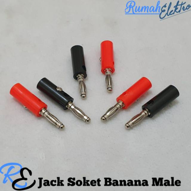 Jual Jack Banana Terminal Binding Post Banana Male Satu Set | Shopee ...