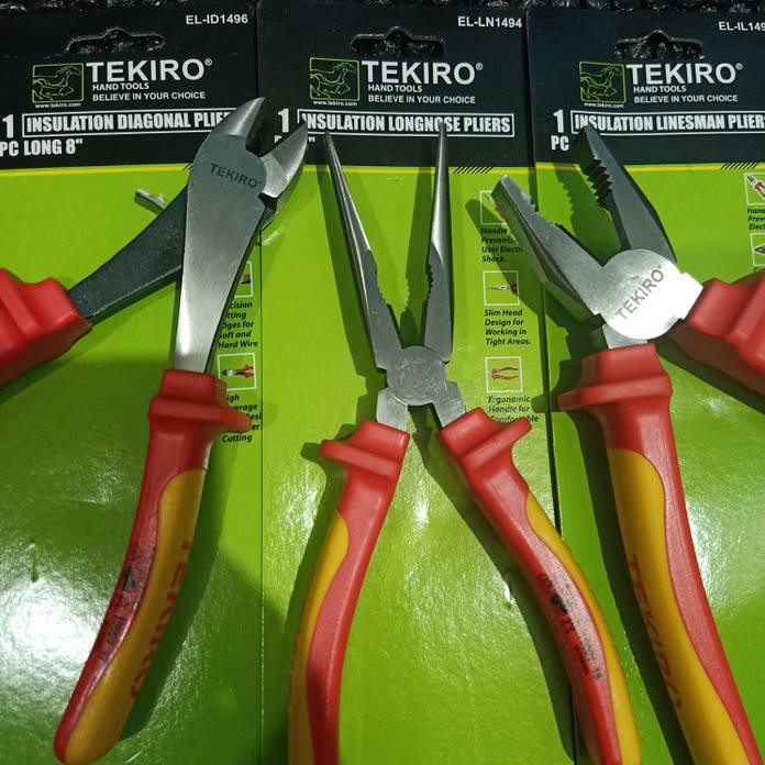Jual TANG LISTRIK TEKIRO 3 PCS 8" - TANG SET LISTRIK 8 INCHI TEKIRO ORI ...
