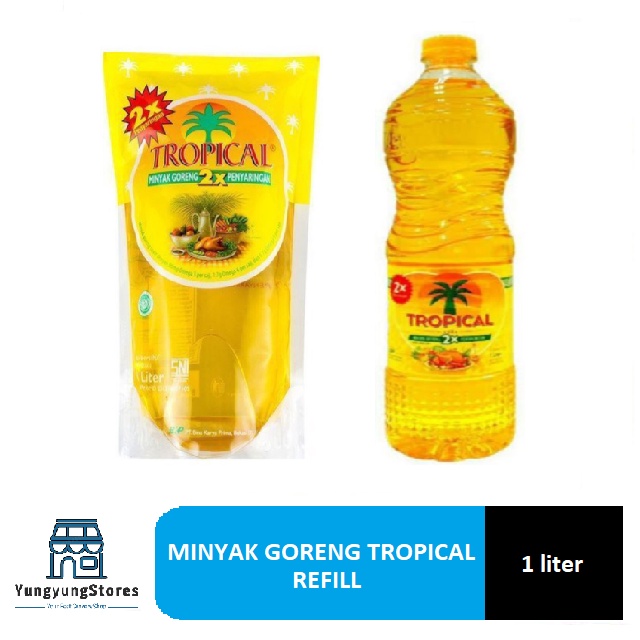 Jual Minyak Goreng Tropical Botol / Refill 1 Liter | Shopee Indonesia