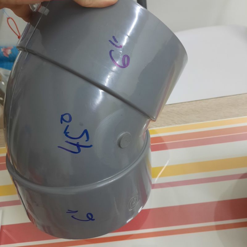 Jual KENi 6" 45 derajat MASPION - Fitting Pipa Belokan Elbow Keni Knee ...