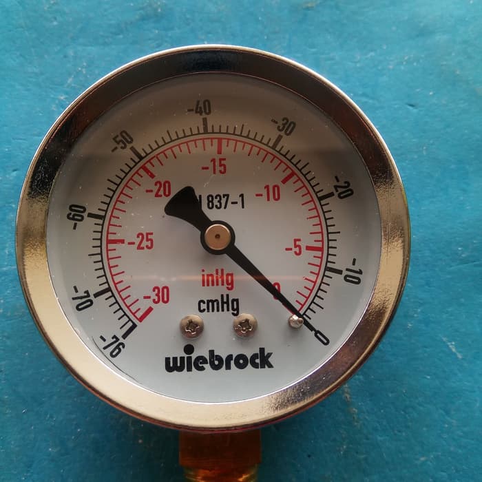 Jual pressure gauge vacum 2,5 inchi range -76 cmhg drat 1/4" | Shopee ...