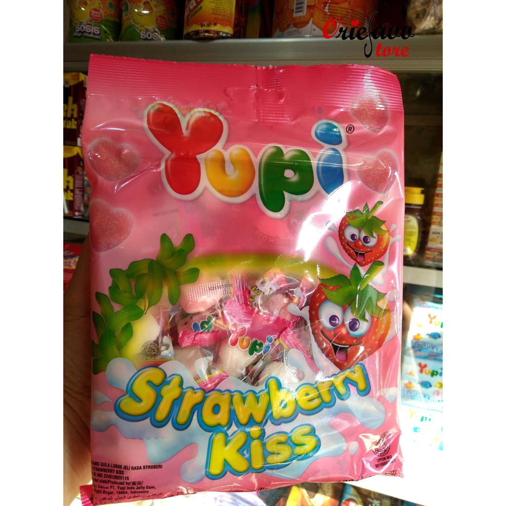 Permen Yupi Strawberry Kiss Bag | Shopee Indonesia Permen Yupi Strawberry Kiss Bag | Shopee Indonesia