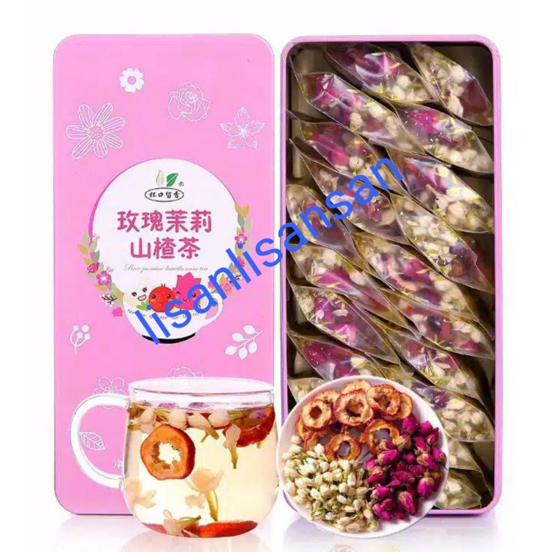 Jual TEH BUNGA MAWAR MELATI HAWTHORN 1 SACHET ARTISAN | Shopee Indonesia