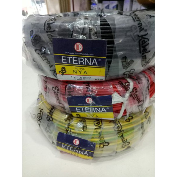 Jual Eterna NYA Kabel Tembaga 1x1.5mm 100M | Shopee Indonesia
