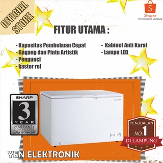 Jual Chest Freezer Sharp [210 L] FRW 210 Warna Putih Garansi Resmi ...