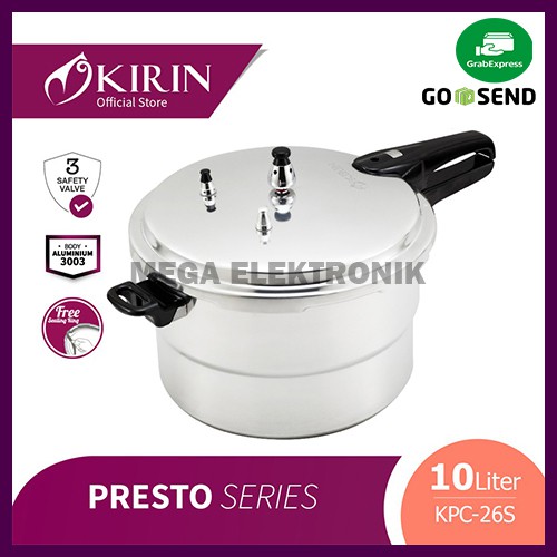 Jual KIRIN KPC 26S PRESSURE COOKER 10 LITER | Shopee Indonesia