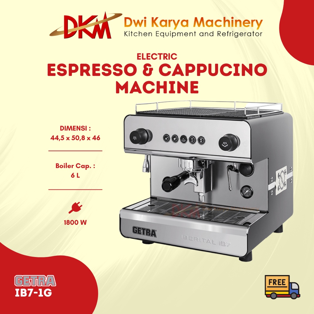 Jual Getra IBERITAL IB7 1G /COFFEE MACHINE ESPRESSO IB7 1G | Shopee ...