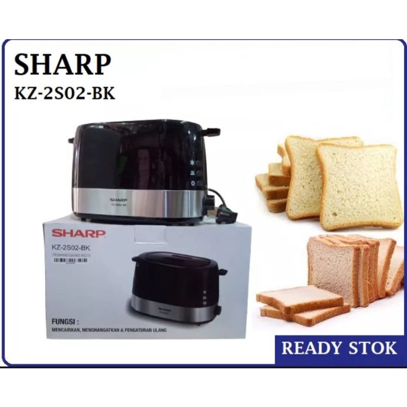 Jual SHARP Pemanggang Roti KZ-2S02-BK/TOASTER SHARP | Shopee Indonesia