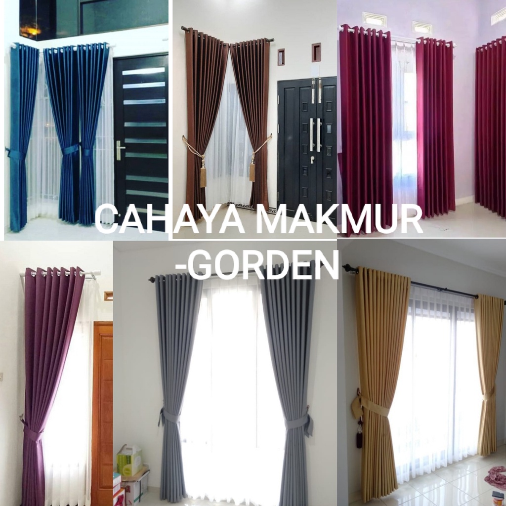 Jual Gorden Minimalis*Korden Blackout Gordyn Tirai Pintu&jendela ...