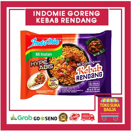 Jual Indomie Mie Goreng Rasa Kebab Rendang Indomi Baru Mi Instan Hype ...