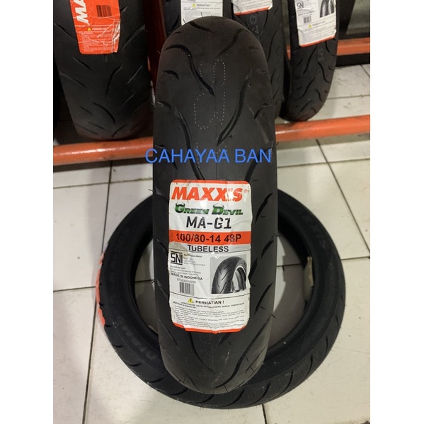 Jual BAN MOTOR MAXXIS 100/80-14 GREENDEVIL BSA UNTUK BAN MOTOR VARIO ...