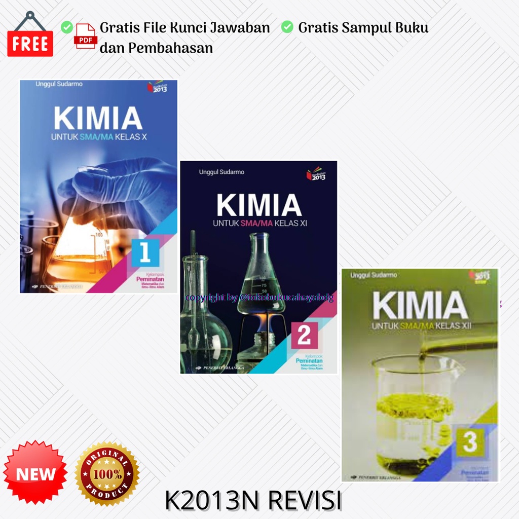 Jual Buku Kimia (PEMINATAN) SMA Kelas 10 11 12 UNGGUL SUDARMO K13N ERLANGGA ORIGINAL BARU ...