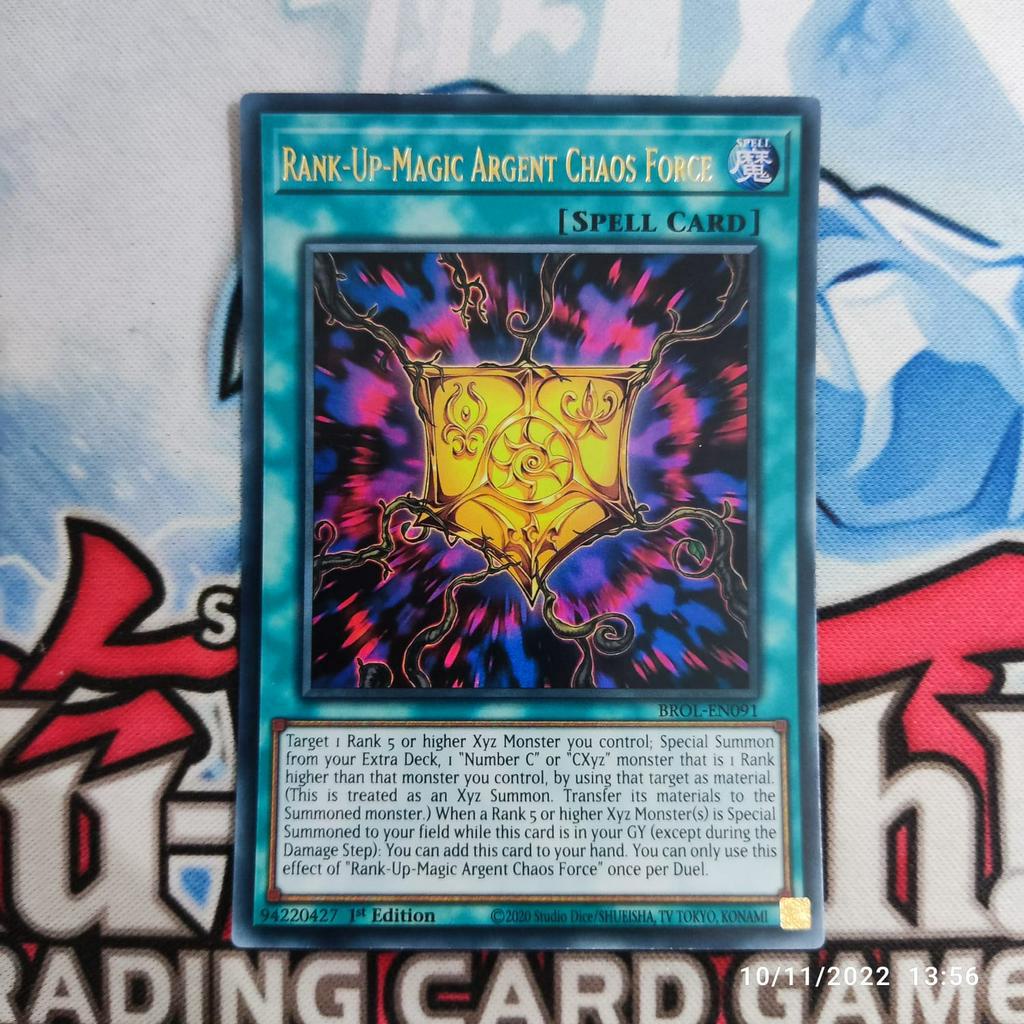 Jual yugioh rank up magic argent chaos force BROL ultra rare original ...