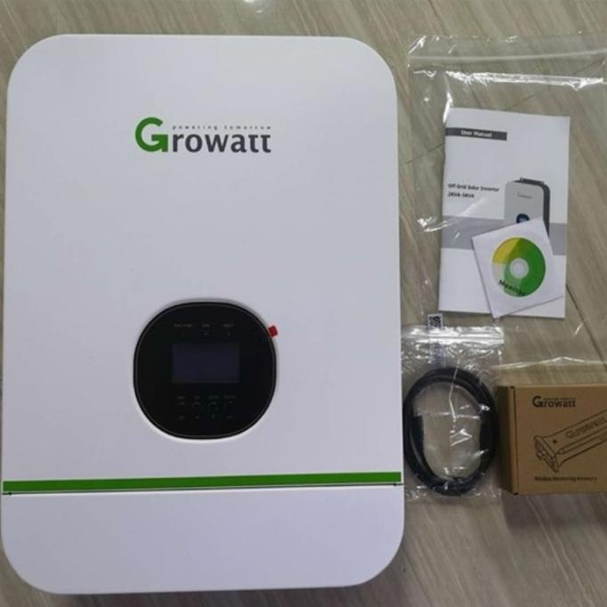 Jual Growatt Spf5000Tl Hvm-P Growatt 5000W Hybrid Inverter Dc48V Shine Wifi | Shopee Indonesia
