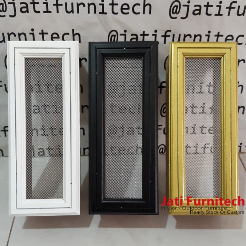 Jual Loster Minimalis Kayu Jati + Kawat Nyamuk almunium // BISA PILIH ...