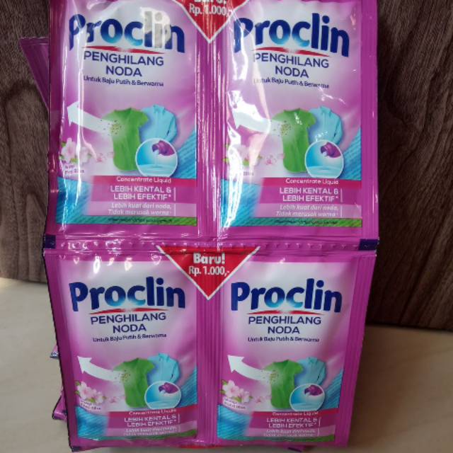 Jual Proclin sachet 1 renceng isi 24 | Shopee Indonesia