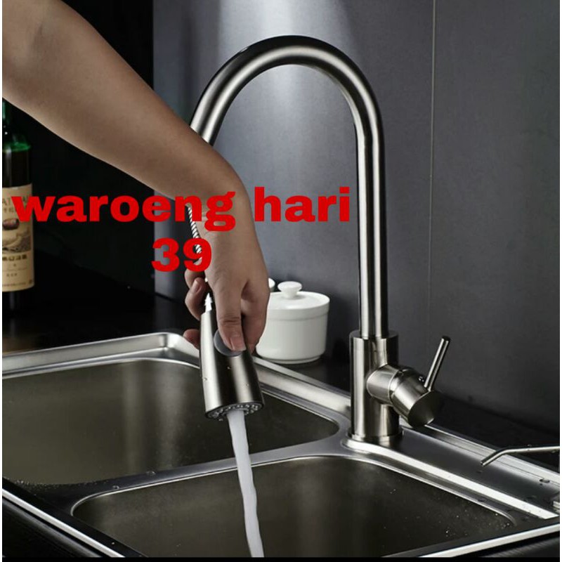 Jual KRAN KITCHEN SINK STAINLESS/KRAN FLEXIBLE TARIK PANAS DINGIN ...