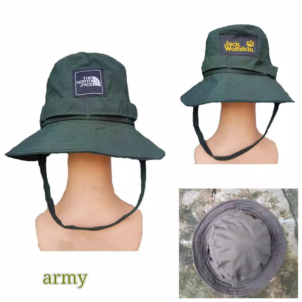 Topi Hiking / Rimba Hat / Topi Bucket Rimba / Topi Hutan | Shopee Indonesia